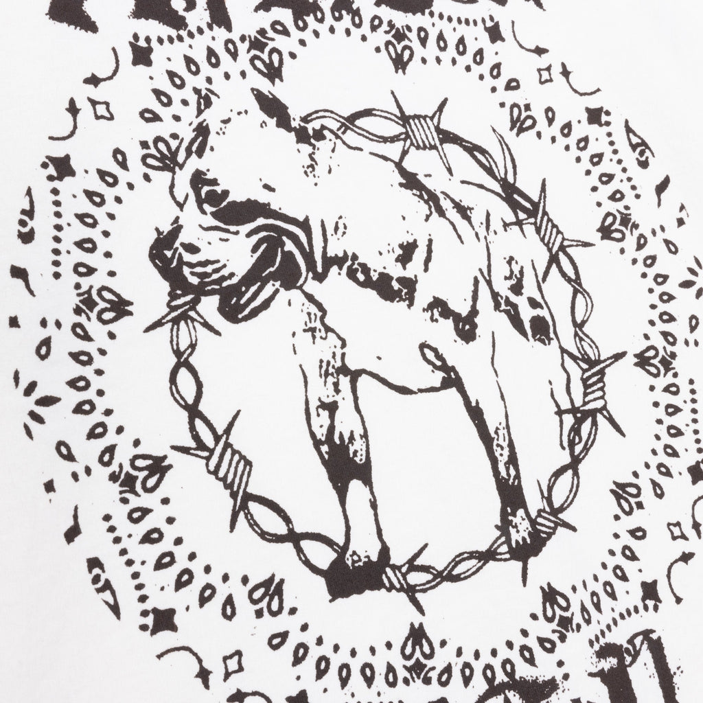 Barbed Wire Pitbull Tee - Bone – Club Never