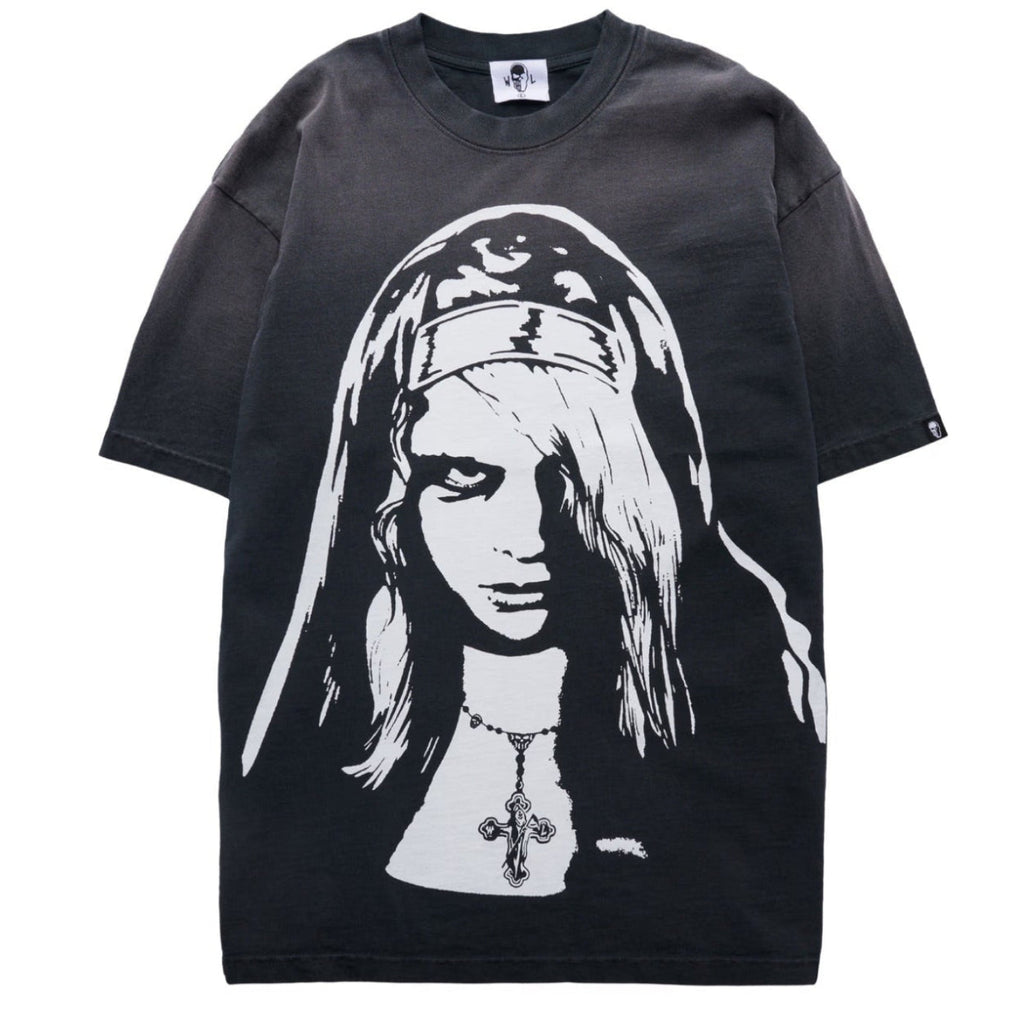 Nun Tee - Faded Black – Club Never